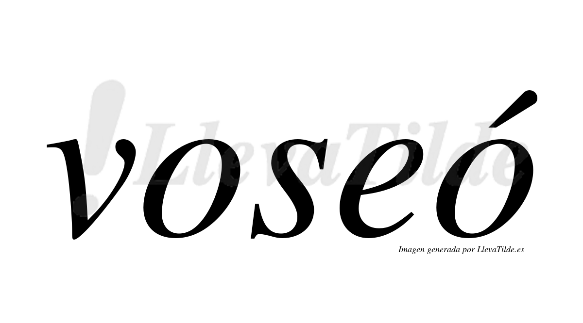 ¿Lleva tilde voseó? | LlevaTilde.es