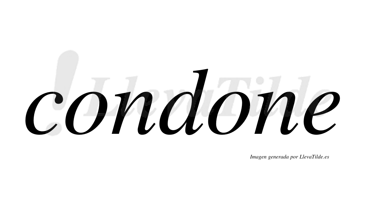 ¿Lleva tilde condone? | LlevaTilde.es