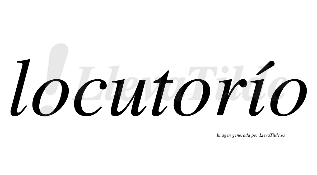 ¿Lleva tilde locutorío? | LlevaTilde.es