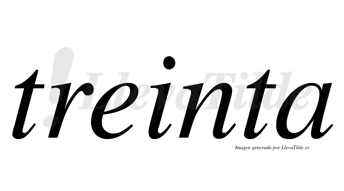 ¿Lleva tilde treinta? | LlevaTilde.es