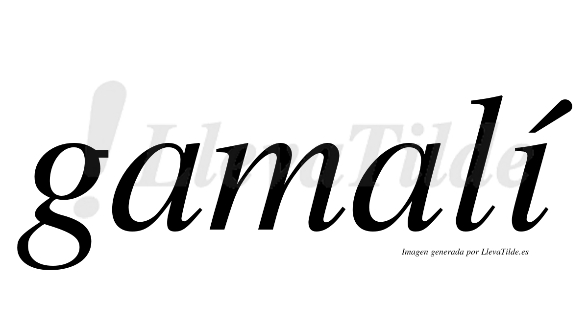¿Lleva tilde gamalí? | LlevaTilde.es