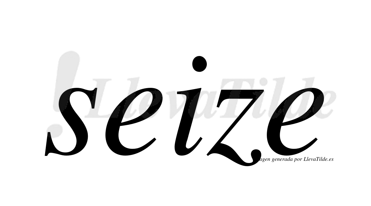 ¿Lleva tilde seize? | LlevaTilde.es