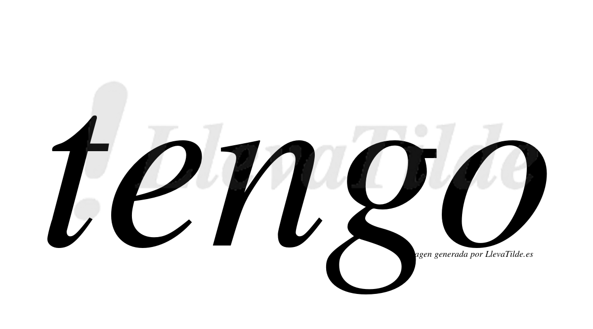 ¿Lleva tilde tengo? | LlevaTilde.es