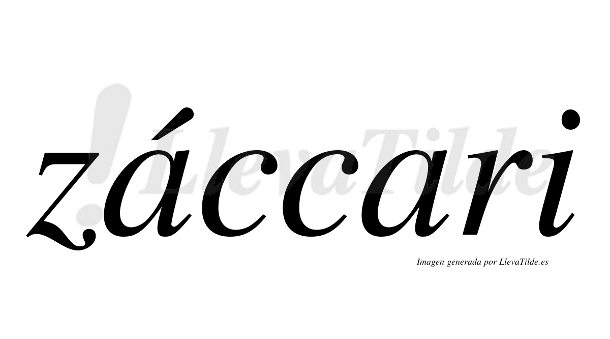 ¿Lleva tilde záccari? | LlevaTilde.es