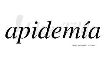 ¿Lleva tilde apidemía? | LlevaTilde.es