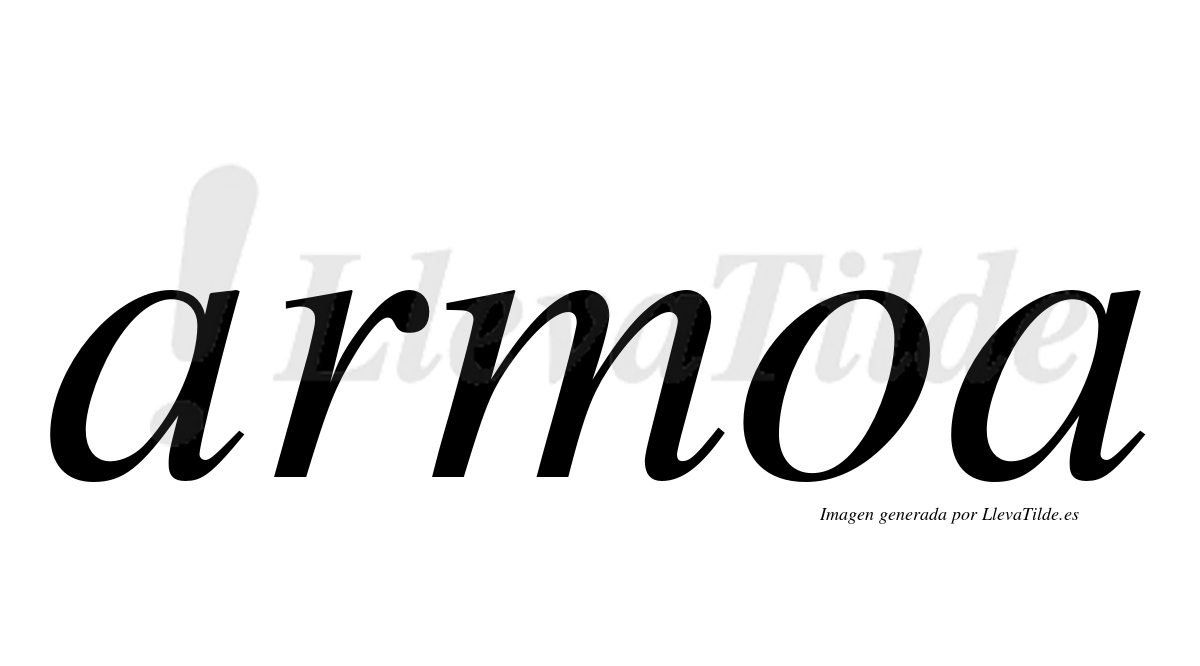 ¿Lleva tilde armoa? | LlevaTilde.es