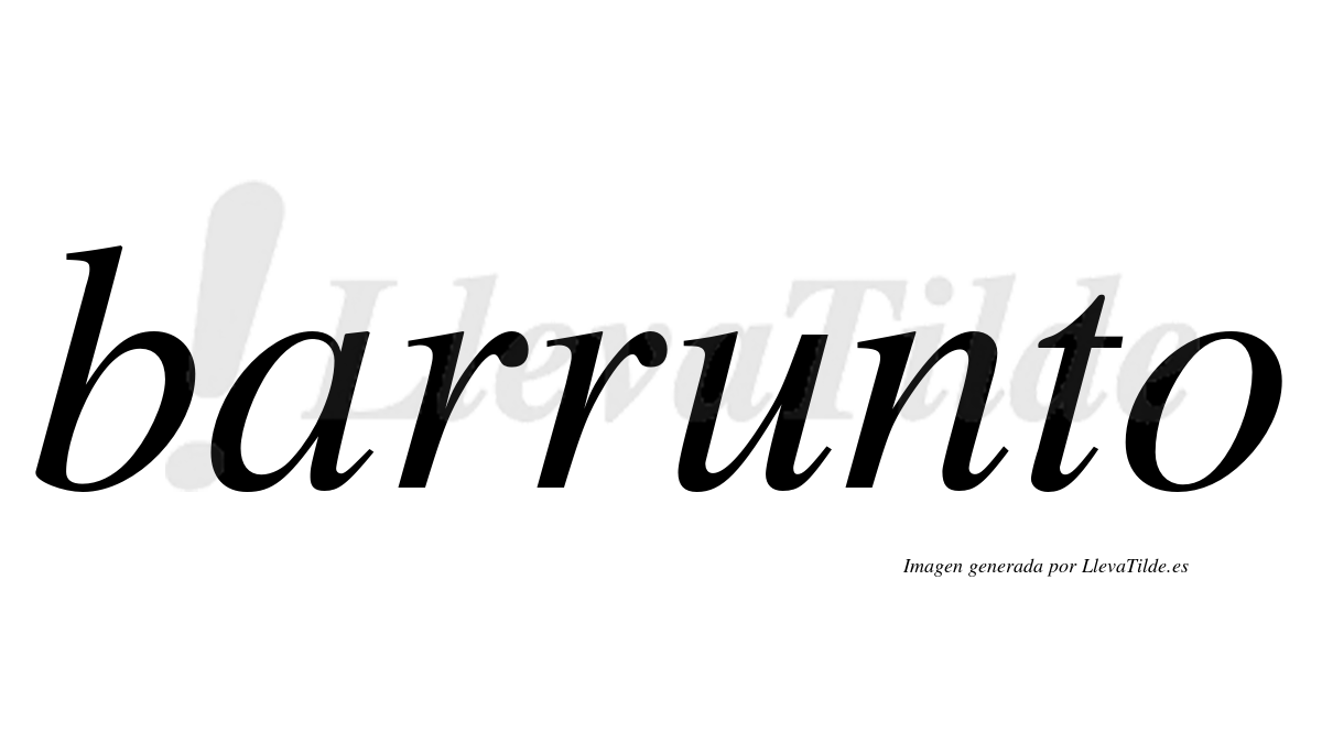¿Lleva tilde barrunto? | LlevaTilde.es