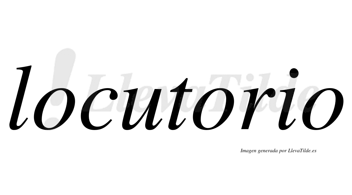 ¿Lleva tilde locutorio? | LlevaTilde.es