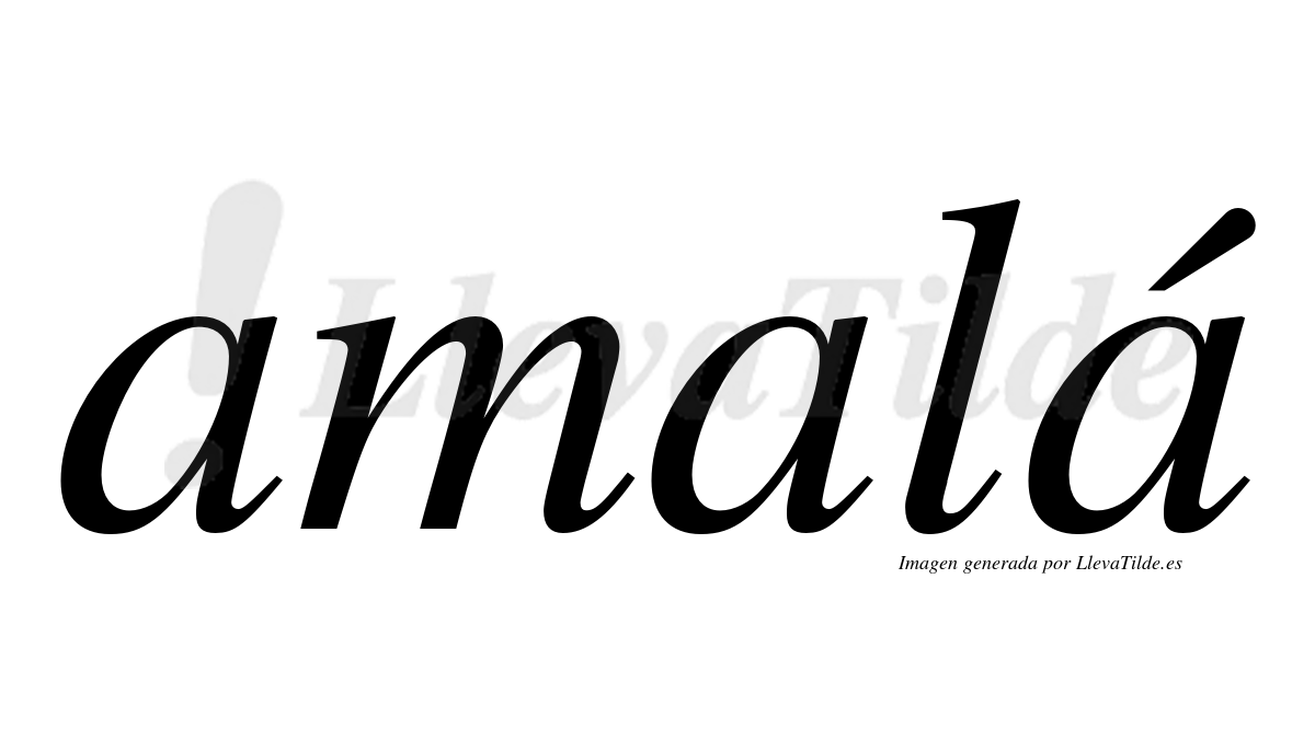 ¿Lleva tilde amalá? | LlevaTilde.es