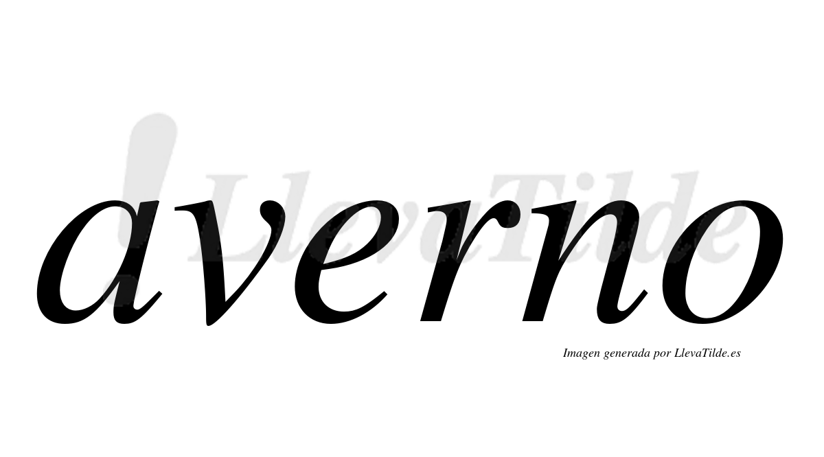 ¿Lleva tilde averno? | LlevaTilde.es