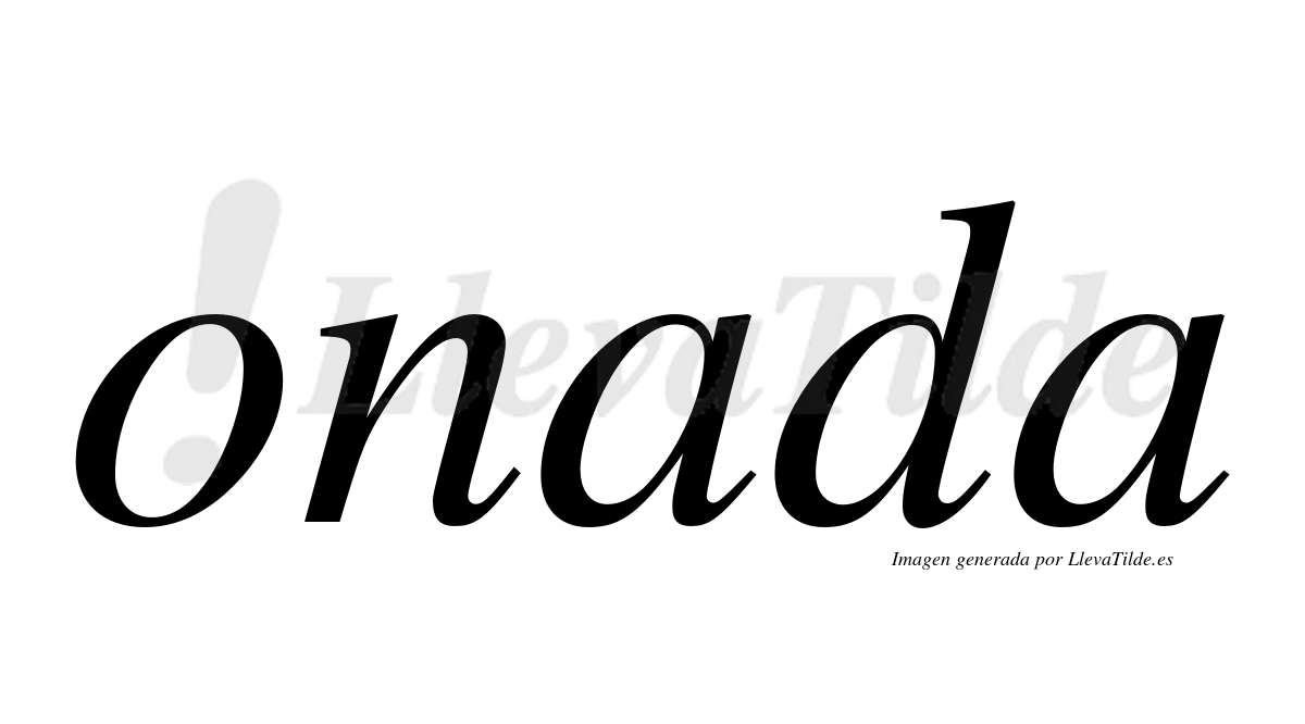 ¿Lleva tilde onada? | LlevaTilde.es