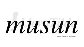 ¿Lleva tilde musun? | LlevaTilde.es