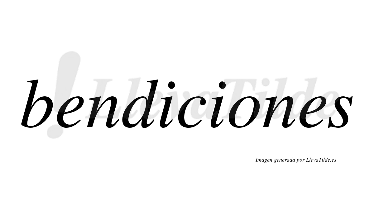 La Palabra Bendición