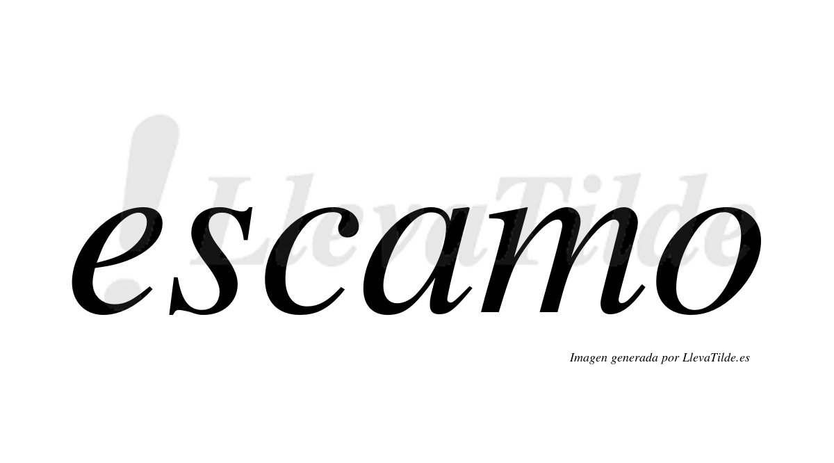 ¿Lleva tilde escamo? | LlevaTilde.es