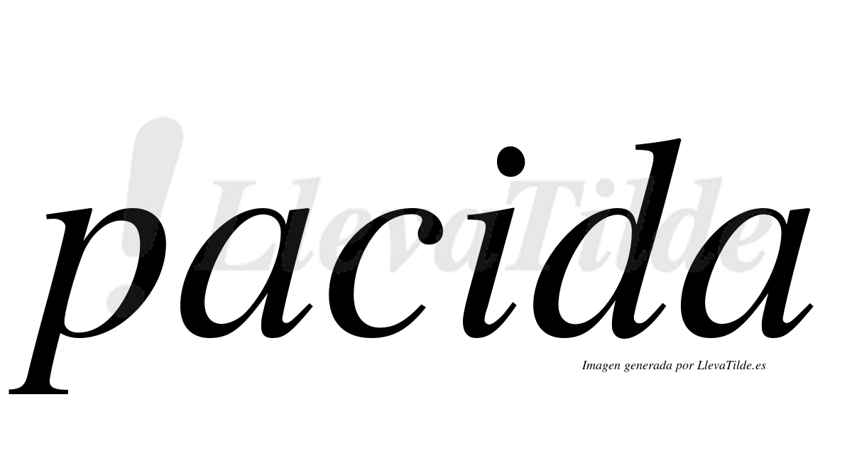 ¿Lleva tilde pacida? | LlevaTilde.es