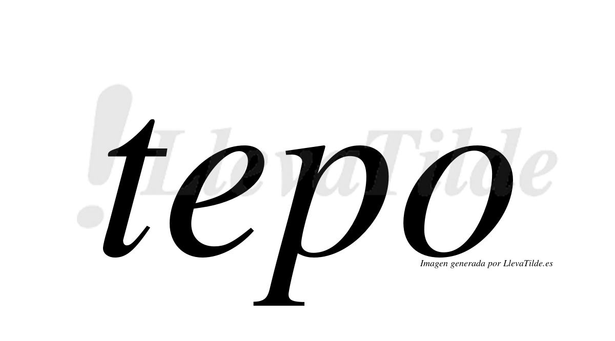 ¿Lleva tilde tepo? | LlevaTilde.es
