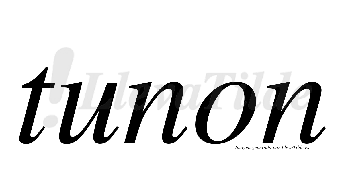 ¿Lleva tilde tunon? | LlevaTilde.es