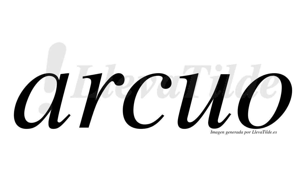 ¿Lleva tilde arcuo? | LlevaTilde.es