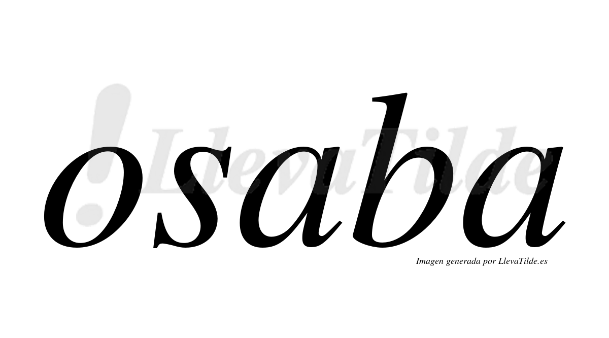 ¿Lleva tilde osaba? | LlevaTilde.es