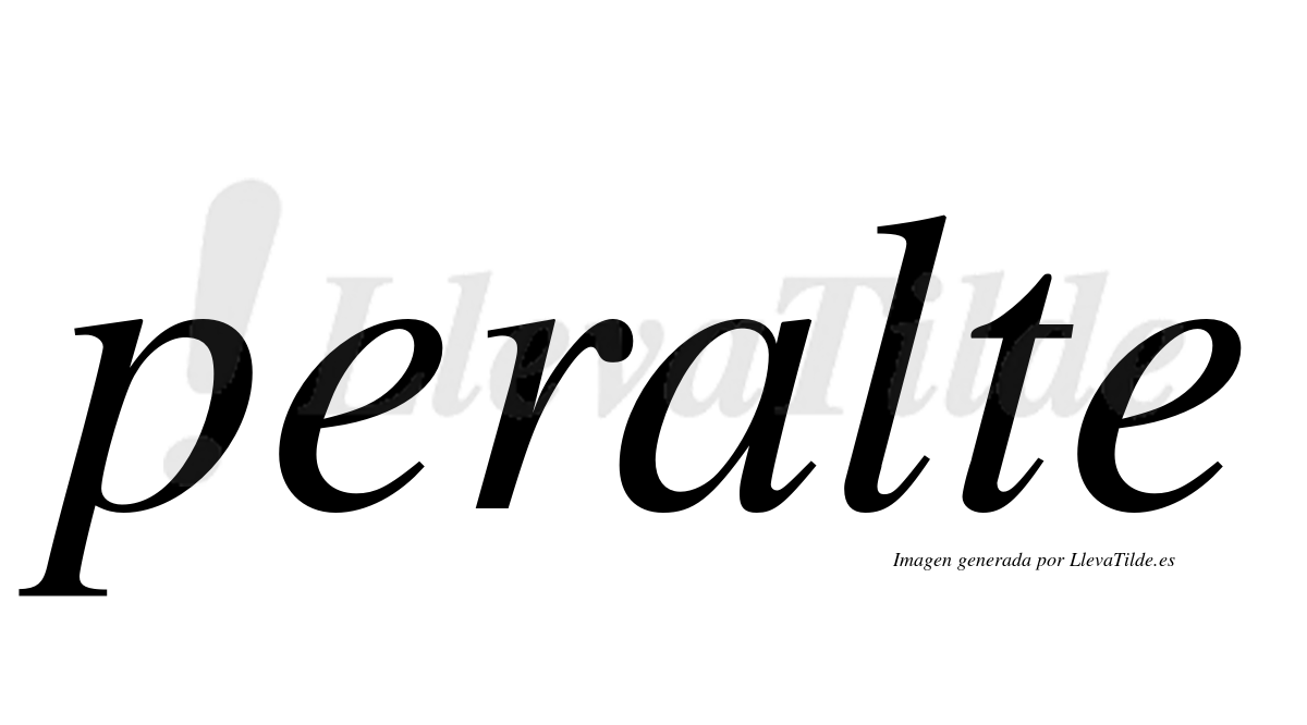 ¿Lleva tilde peralte? | LlevaTilde.es