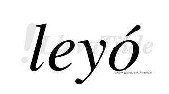 ¿Lleva tilde leyó? | LlevaTilde.es