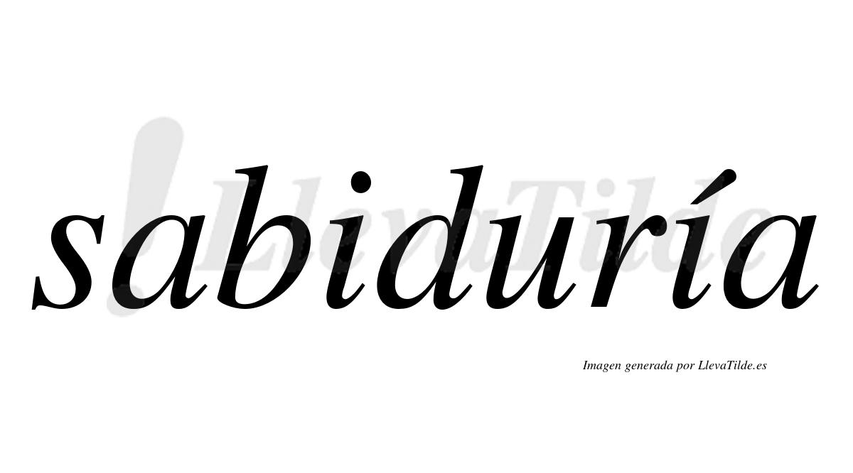 ¿Lleva tilde sabiduría? | LlevaTilde.es