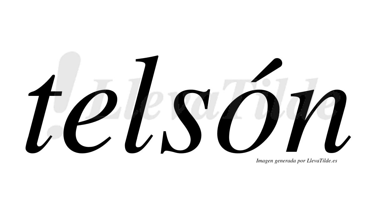 ¿Lleva tilde telsón? | LlevaTilde.es