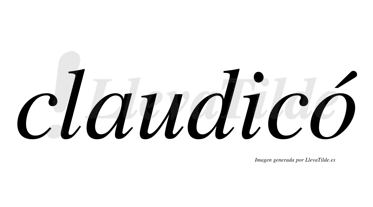 ¿Lleva tilde claudicó? | LlevaTilde.es