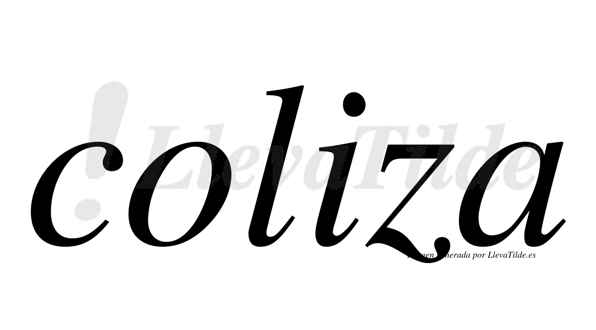 ¿Lleva tilde coliza? | LlevaTilde.es