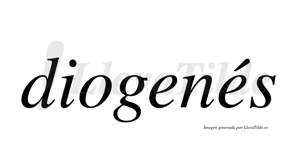 ¿Lleva tilde diogenés? | LlevaTilde.es