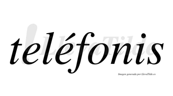 ¿Lleva tilde teléfonis? | LlevaTilde.es