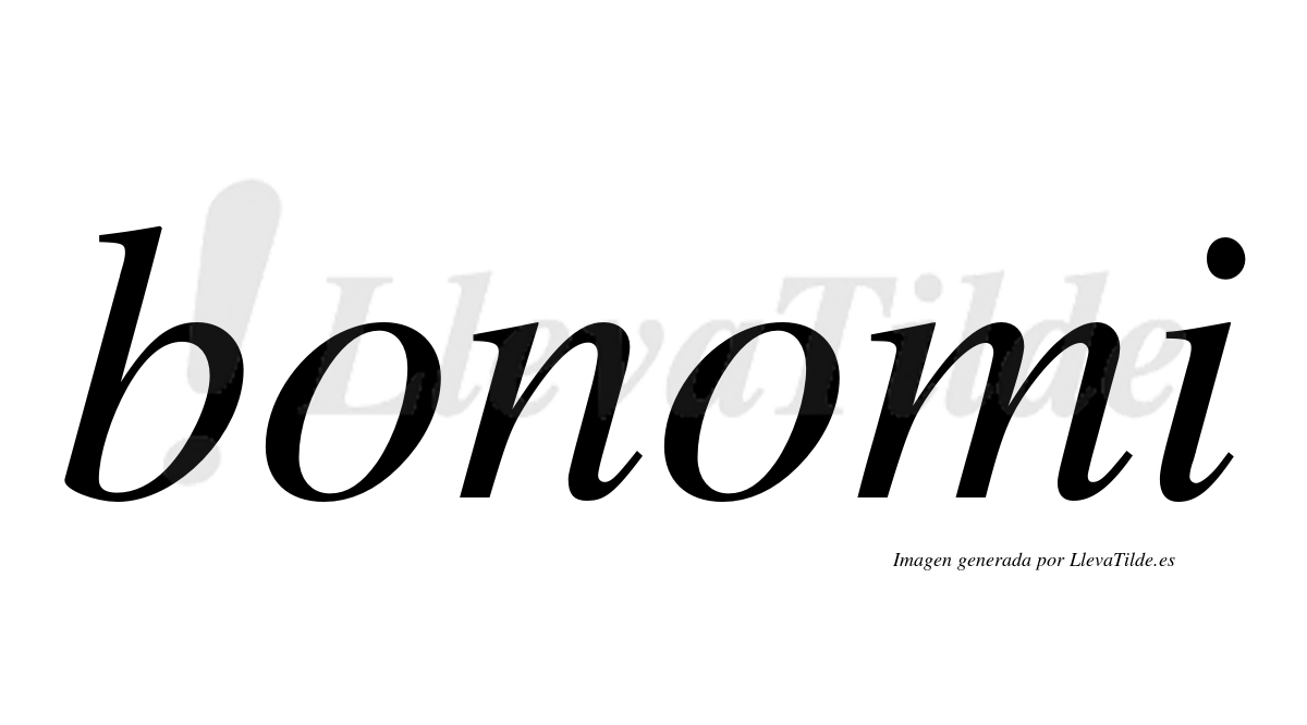 ¿Lleva tilde bonomi? | LlevaTilde.es