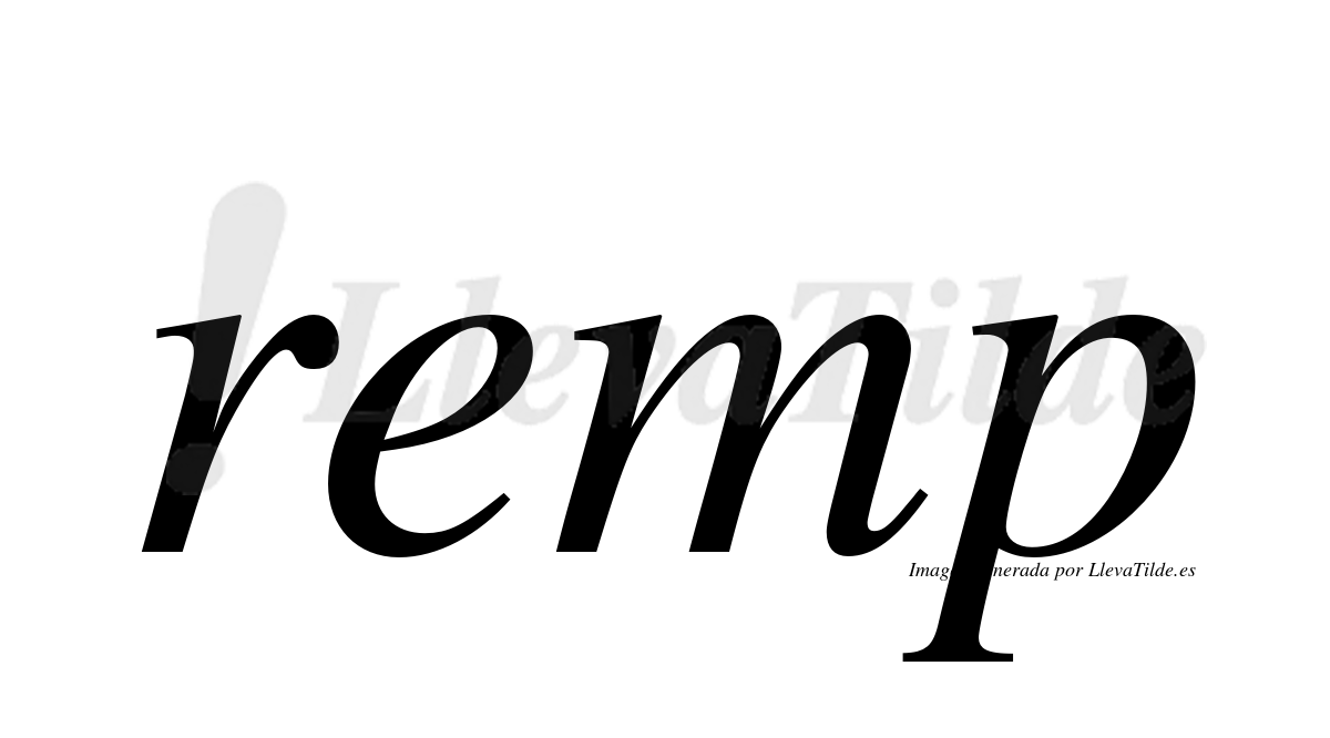 ¿Lleva tilde remp? | LlevaTilde.es