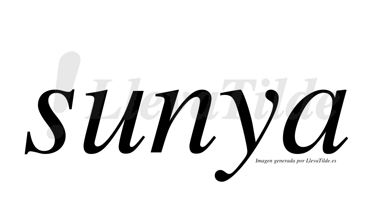 ¿Lleva tilde sunya? | LlevaTilde.es