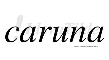 ¿Lleva tilde caruna? | LlevaTilde.es