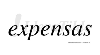 ¿Lleva tilde expensas? | LlevaTilde.es