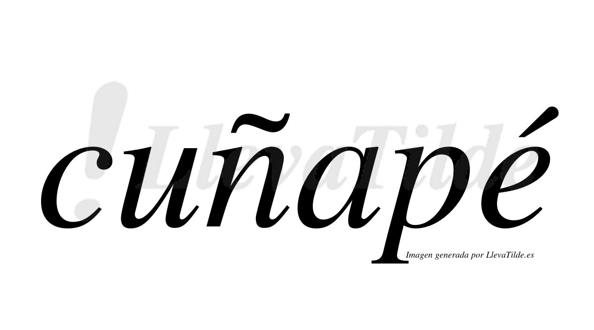 ¿Lleva tilde cuñapé? | LlevaTilde.es