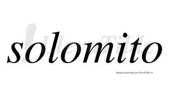 ¿Lleva tilde solomito? | LlevaTilde.es