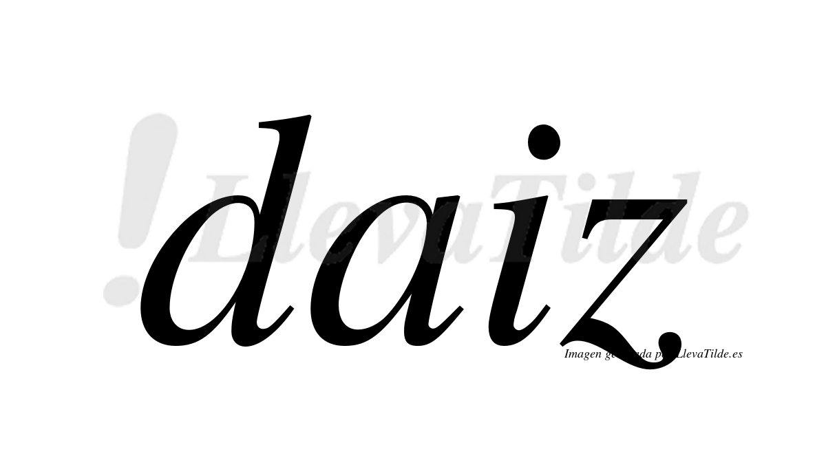 ¿Lleva tilde daiz? | LlevaTilde.es