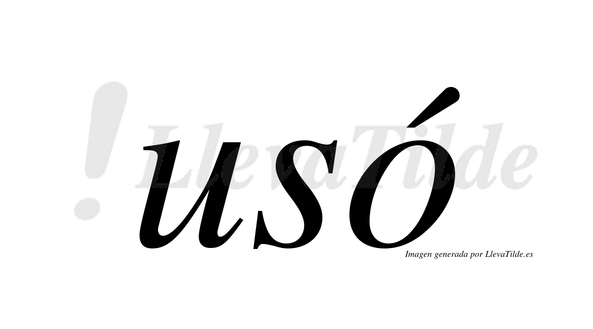 ¿Lleva tilde usó? | LlevaTilde.es