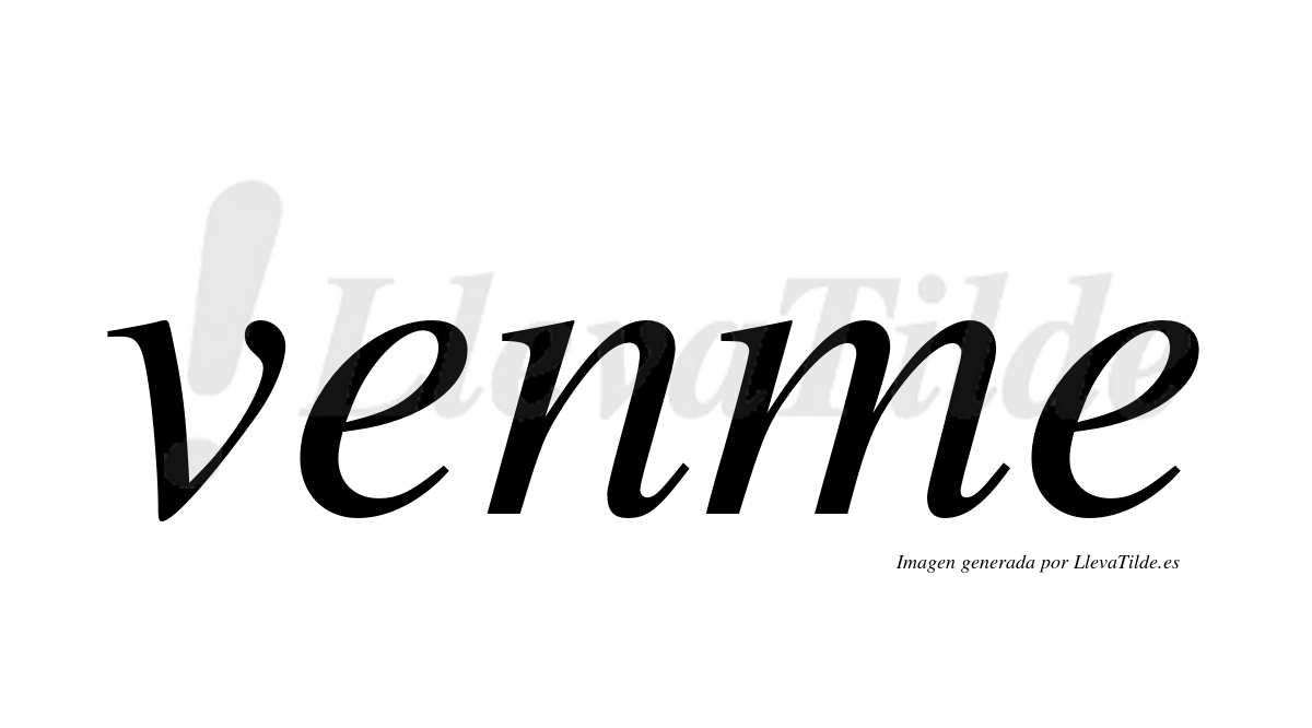 ¿Lleva tilde venme? | LlevaTilde.es
