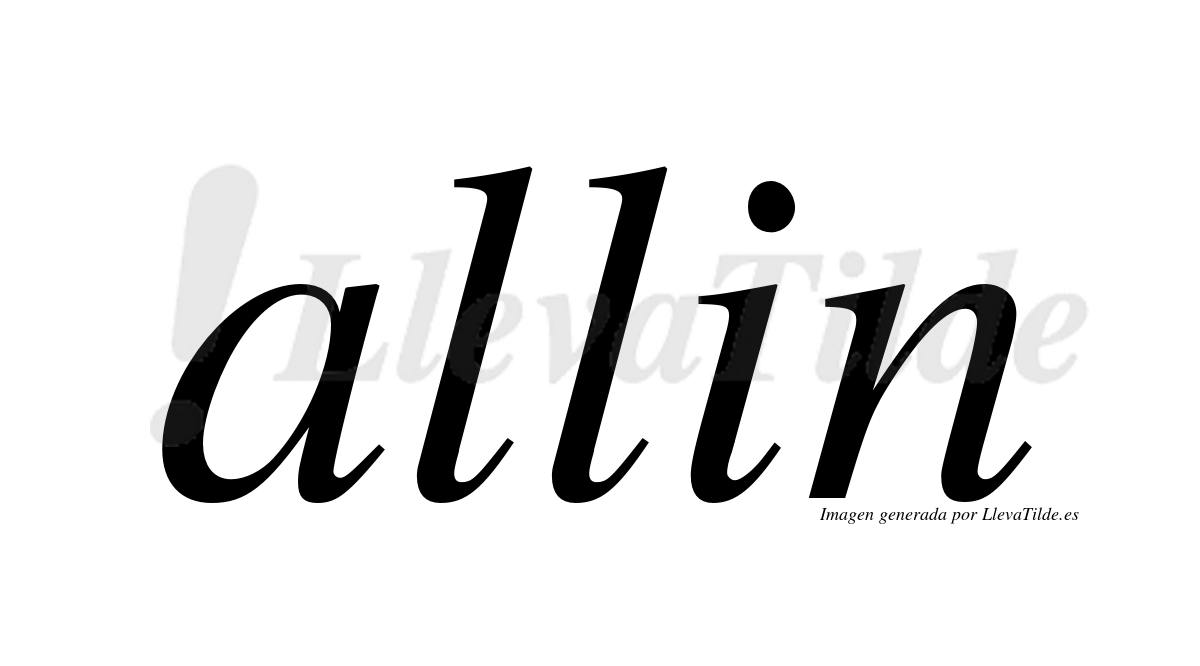 ¿Lleva tilde allin? | LlevaTilde.es