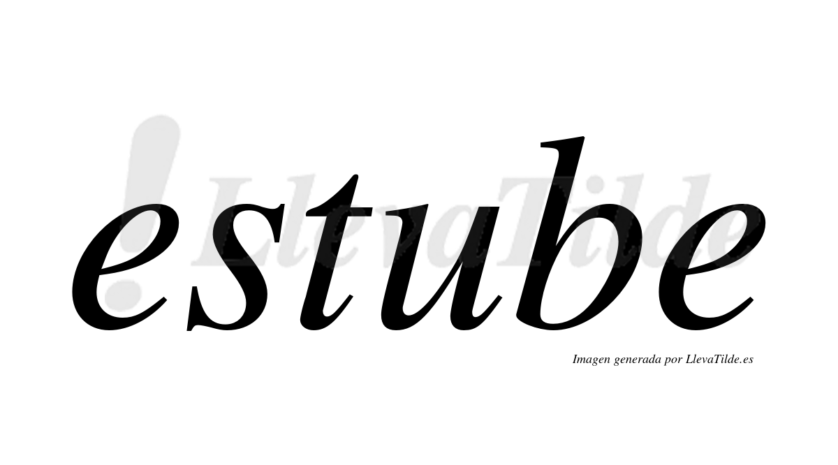 ¿Lleva tilde estube? | LlevaTilde.es