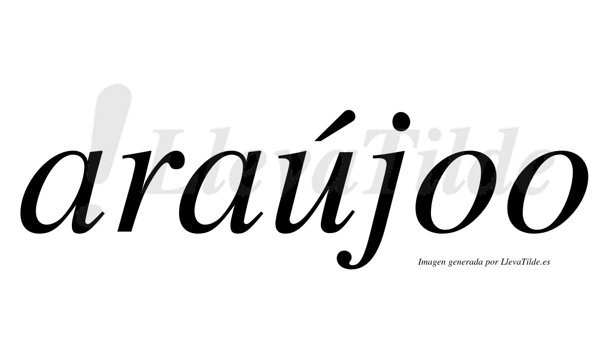 ¿Lleva tilde araújoo? | LlevaTilde.es