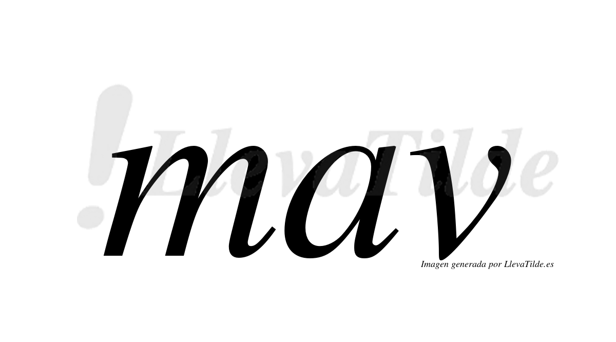 ¿Lleva tilde mav? | LlevaTilde.es