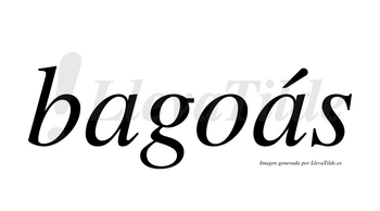 ¿Lleva tilde bagoás? | LlevaTilde.es