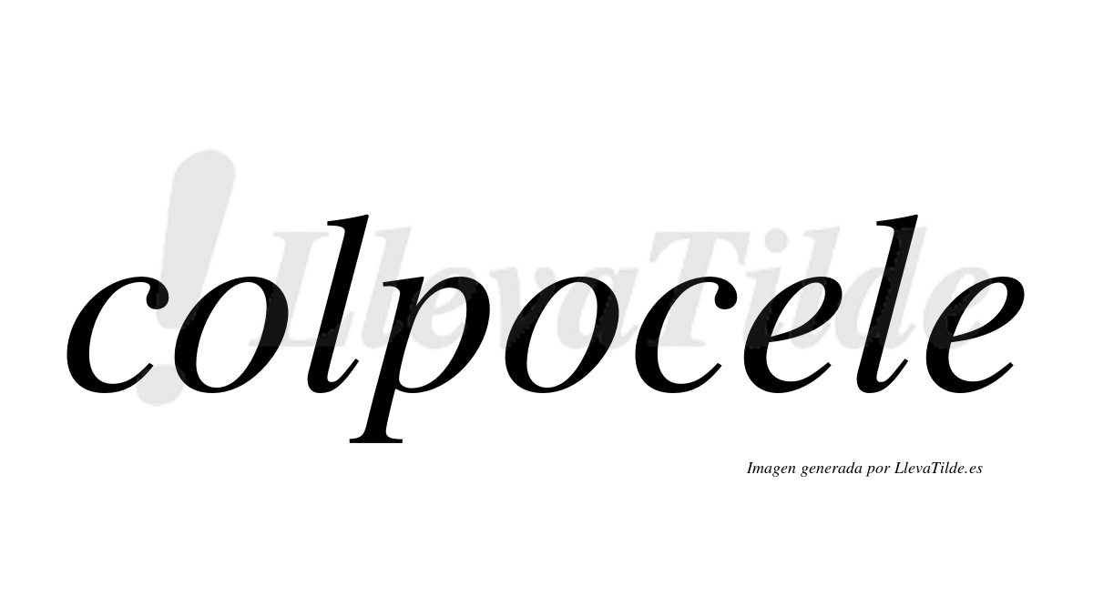 ¿Lleva tilde colpocele? | LlevaTilde.es