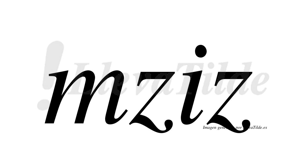 ¿Lleva tilde mziz? | LlevaTilde.es