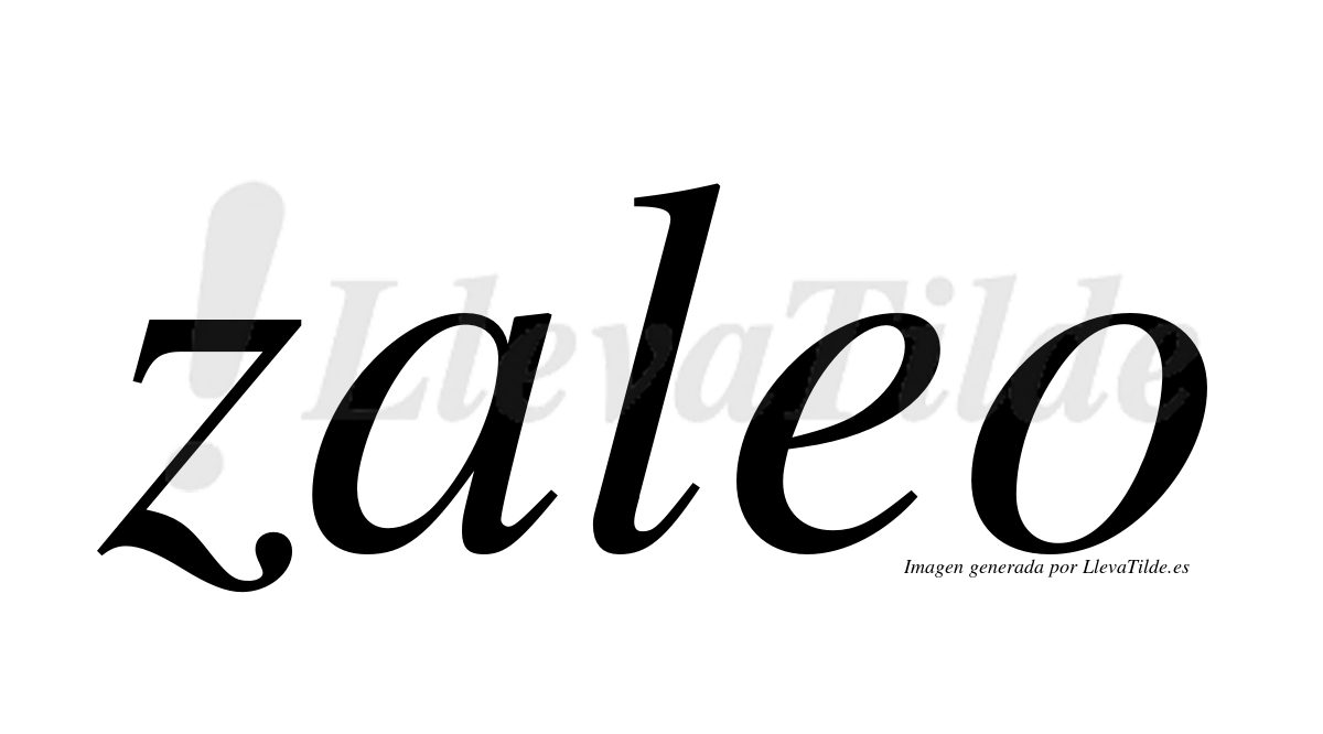 ¿Lleva tilde zaleo? | LlevaTilde.es