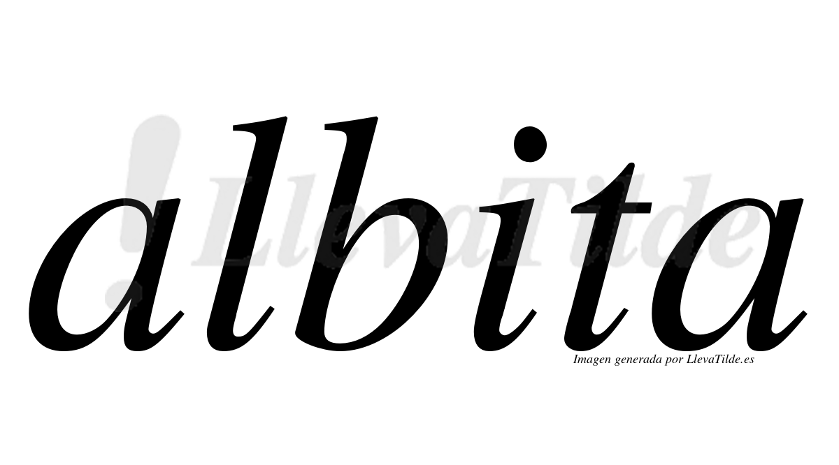 ¿Lleva tilde albita? | LlevaTilde.es